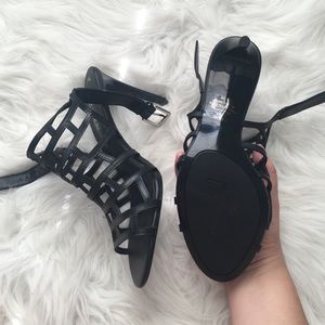 Ralph Lauren | Shoes | Nwt Ralph Lauren Black Caged Heels | Poshmark